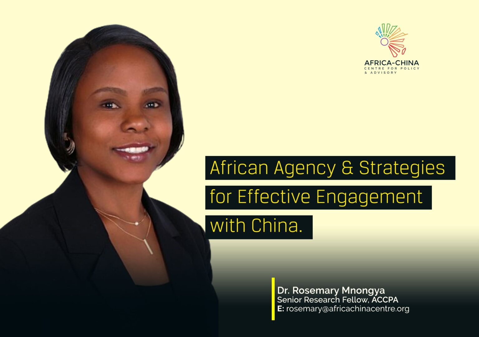 African Agency and Strategies for Effective Engagement with China ...